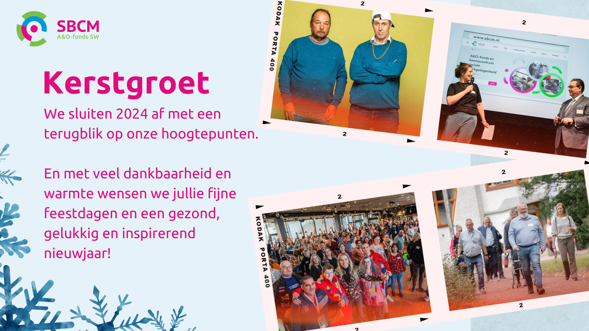 Kerstgroet van bestuur en bureau - SBCM